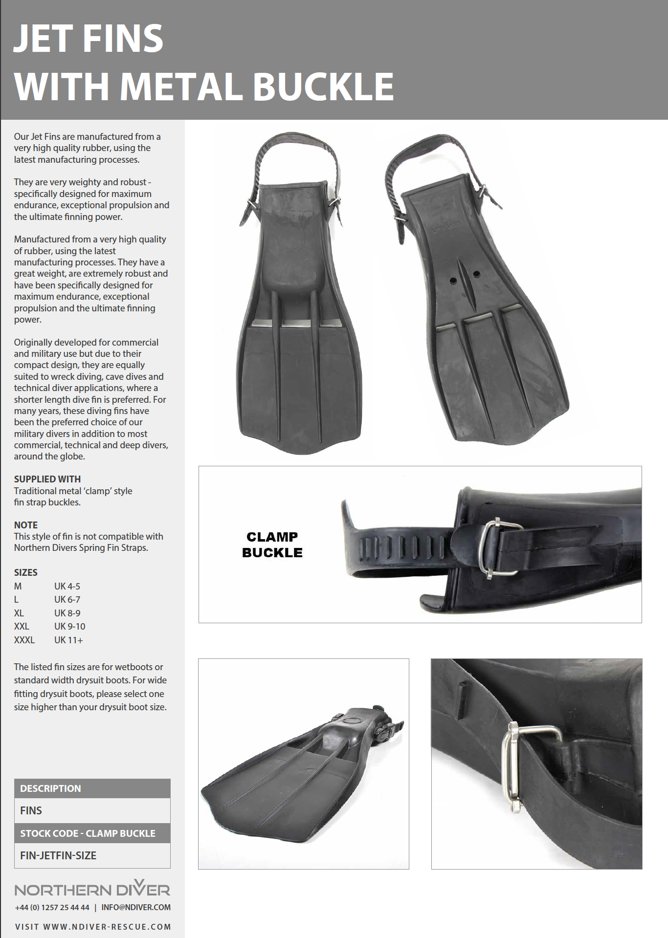 Jet Fins - Northern Diver Rescue - Water Rescue Equipment | NDiver Military